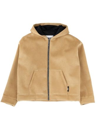 Msgm Velvet Cotton Jacket - Beige