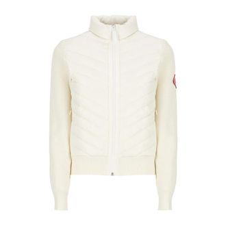 Canada Goose Ivory Daunenjacke mit gestrickten Details - - Jackets - Damen - Beige - XS