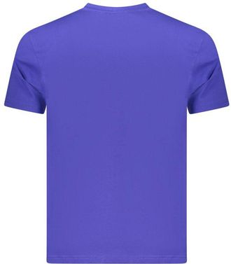 Napapijri Cotton Crew Neck T-Shirt - Blue