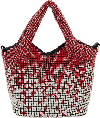 Mymo Handtasche Handtasche Frauen Rot Silber