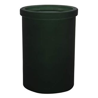 Spirella Zahnputzbecher Zahnb&uuml;rstenhalter Yoko 7,5x10,5 cm Glas Dunkelgr&uuml;n