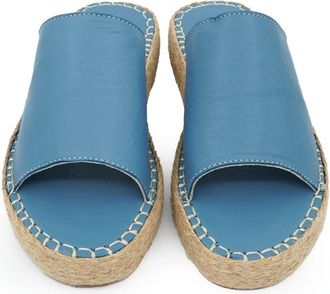 Bonateks Damen DERBTRLKY100349 Wedge Sandal, Blue, 39 EU