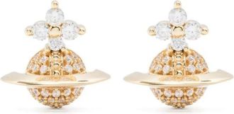 Vivienne Westwood Ohrringe - Gold-Tone Earrings With Signature Orb - Gr. unisize - in Mehrfarbig - f&uuml;r Damen