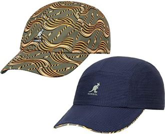 Kangol Casquette R&eacute;versible Facewave Casquette de Baseball (Taille Unique - Olive)