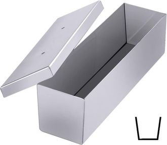 Contacto Edelstahl Pasteten-/Brotkastenform 30 x 9 x 7 cm, mit Deckel