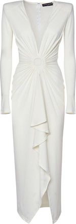 Alberto Audenino Robe Au Genou - Blanc