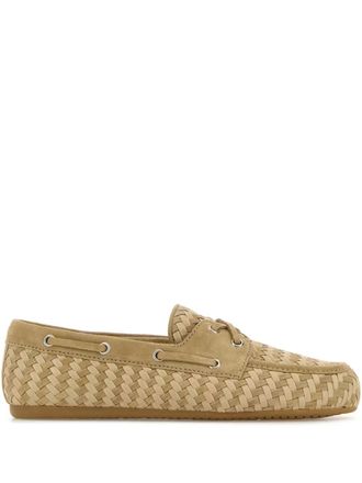 Miu Miu Loafer aus Wildleder - Nude