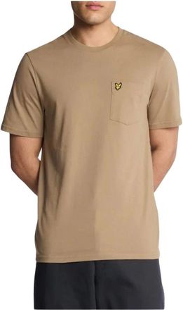 Lyle & Scott Homme, Tops, Brun, Taille: M Ts2022V T-shirt