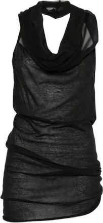 Rick Owens Femme, Tops, Noir, Taille: 38 FR Sunburn Halter