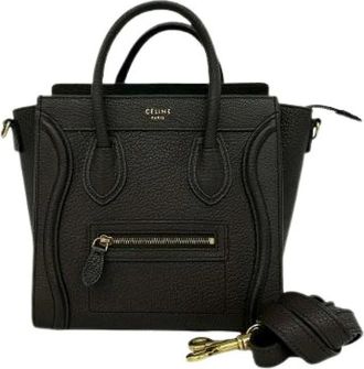 Celine Pre-owned Luggage Nano 2way Handbag - Femme - Pre-owned - Brun - Taille: ONE Size