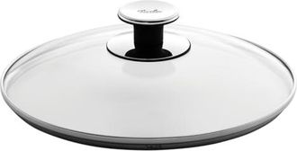 FISSLER Sichtkoch-Glasdeckel (Ø 24 cm) Ersatzdeckel für Pfannen, Töpfe & Schnellkochtöpfe, Transparent, 001-104-24-200/0