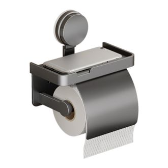 Generico Toilettenpapierhalter f&uuml;r Badezimmer: freistehendes Toilettenpapierhalter, verstellbarer Taschentuchhalter mit Ablage, kompakter Badezimmer-Organizer,