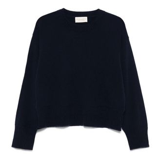 Officine Générale Femme, Pulls, Bleu, Taille: 40 FR Pull col rond en cachemire bleu marine foncé