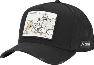 Capslab Casquette Homme & Femme, Casquette Trucker Tom & Jerry, Ajustable par Snapback TU