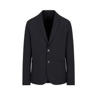 A|X Armani Exchange Homme, Costumes, Bleu, Taille: L Veste en twill &agrave; logo, manches longues, multipoches