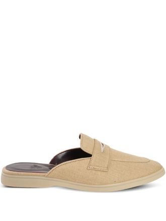 Bougeotte mules à entaille penny - Tons neutres