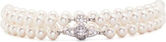 Vivienne Westwood Perlen Orb Choker Kette Halskette - - Accessories - Damen - Wei&szlig; - M
