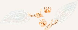 Tamara Comolli Tamara Comolli Ohrringe Ohrringe India Mother Of Pearl White Perlmutt 18k Roségold rosegold