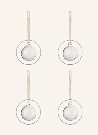 Blomus Blomus 4er-Set Weihnachtskugeln Kitai weiss