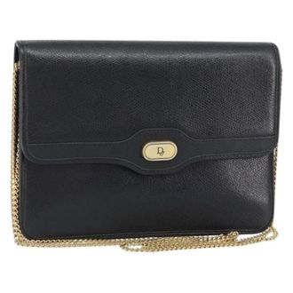 Dior Pre-owned Vintage Leder Schultertasche - - Pre-owned - Damen - Schwarzk - ONE SIZE