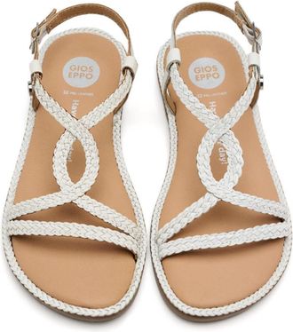 Gioseppo Damen Suffield Flache Sandale, weiß, 32 EU