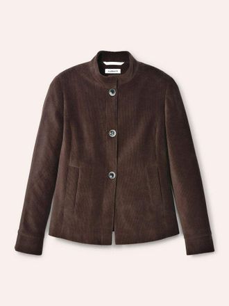 Walbusch Cordjacke Damen Cordjacke in A-Linie Stehkragen Baumwollmix pflegeleicht Kurzjacke aus weichem Cord, gef&uuml;ttert, 2 Au&szlig;entaschen, Stretch