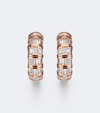 Shay Jewelry Ohrringe aus 18kt Ros&eacute;gold mit Diamanten