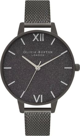 Olivia Burton Femme, Accessoires, Noir, Taille: ONE Size Glitter Dial 34mm Watch