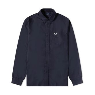 Fred Perry Authentisches Oxford-Hemd - - Shirts - Herren - Blau - M