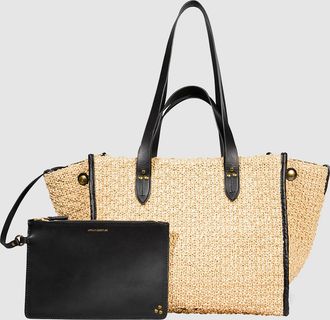 Jerome Dreyfuss Sac L&eacute;on M Naturel, Capsule Raphia