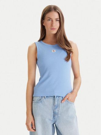 Calvin Klein Jeans Top LV047C201G Himmelblau Slim Fit