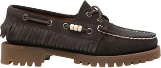 Sebago Femme, Chaussures, Brun, Taille: 36 1/2 EU Ranger Suede Fringe Moccasin