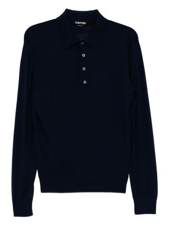Tom Ford Klassisches Poloshirt - Blau