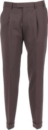 PT01 Pt01, Homme, Pantalons, Brun, Taille: 2XL Master Pantalons