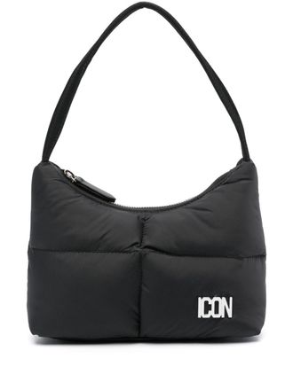 Dsquared2 sac port&eacute; &eacute;paule matelass&eacute; &agrave; logo gothique - Noir