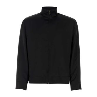 Valentino Garavani Satin Sweatshirt - - Jackets - Herren - Schwarzk - M