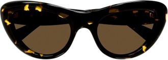 Bottega Veneta Femme, Accessoires, Brun, Taille: ONE Size Lunettes de soleil oeil-de-chat