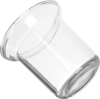 Amosfun Toilettenb&uuml;rstenhalter Glas Schrubberst&auml;nder Badezimmer Toilettenb&uuml;rstenbecher Reinigungsb&uuml;rstenglashalter Platzsparendes Design Schrubberhalter Schru