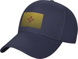 Generic Casquette De Baseball Effet Tricot du Drapeau du Nouveau-Mexique Chapeau De Golf Respirant,R&eacute;glable Casquette De Sport pour Badminton Outdoor Et&eacute;