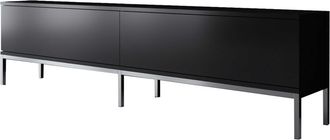 Emob Lord TV-Ständer | 100% MELAMIN | Schwarz, Silber