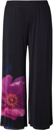 Ulla Popken Schlupfhose Chiffonhose Bl&uuml;te doppellagig Elastikbund