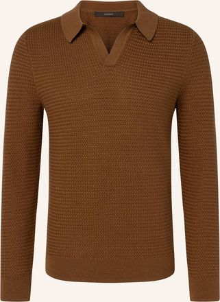 Windsor Windsor. Strick-Poloshirt Cashmilo braun