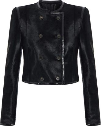 Elisabetta Franchi Damen, Jacken, Schwarzk, XLGr&ouml;&szlig;e