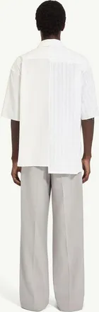 Maison Margiela Oversized Printed Cotton Shirt - Cream