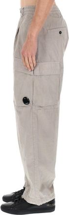 C.P. Company Boxy Cotton Cargo Trousers - Beige