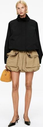 Arket Minirock Mit Bubble-Saum -Beige