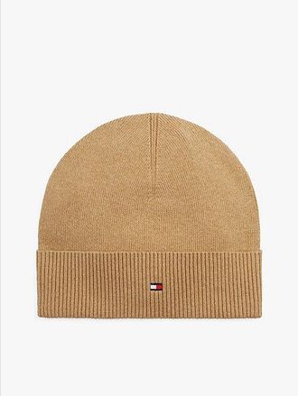 Tommy Hilfiger Bonnet TH Flag avec cachemire l&eacute;ger