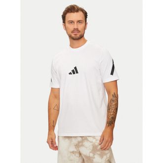 adidas T-Shirt Z.N.E. JE3078 Wei&szlig; Regular Fit
