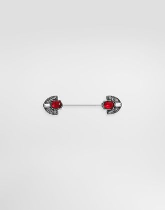 Dolce & Gabbana Brosche Mit Strass - Mann Bijoux Silber Metall Pz