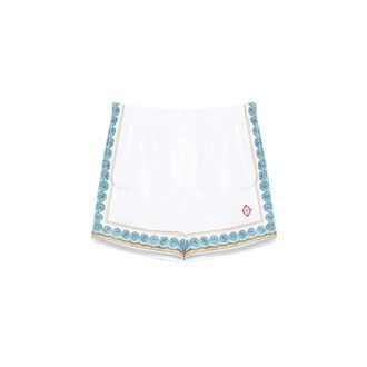 Casablanca Kurze bedruckte Badeshorts - - Swimwear - Herren - Wei&szlig; - XS